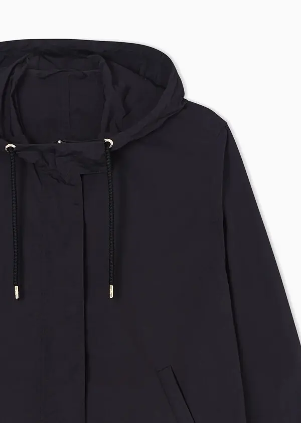 Emporio Armani Hooded Blouson Jacket With Drawstring