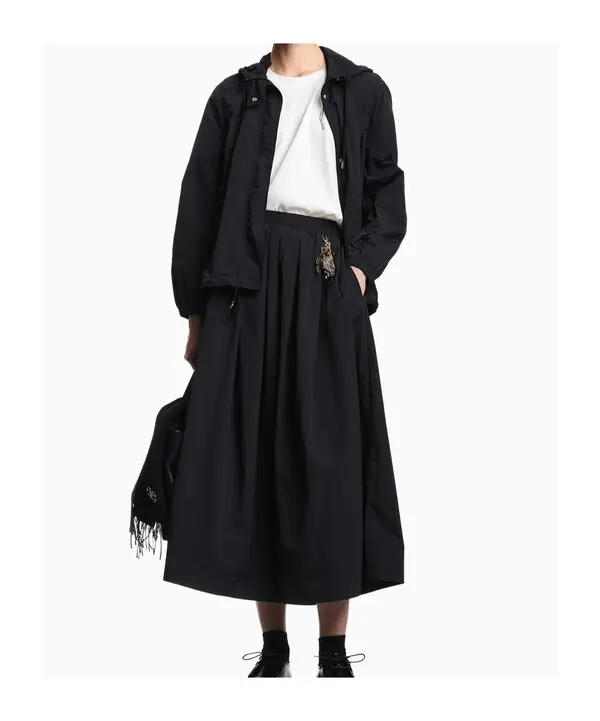 Emporio Armani Hooded Blouson Jacket With Drawstring