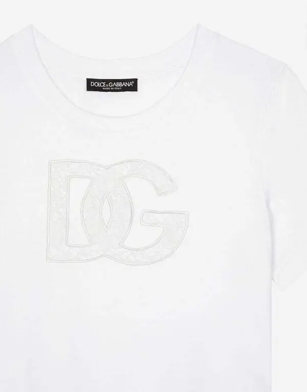 Dolce & Gabbana Dg Logo Patch Jersey T-shirt