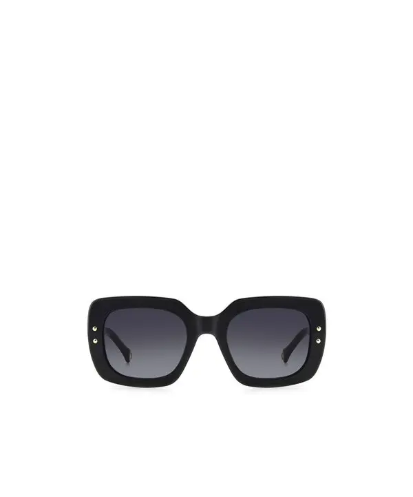 Carolina Herrera Square Frame Full Rim Sunglasses - Black