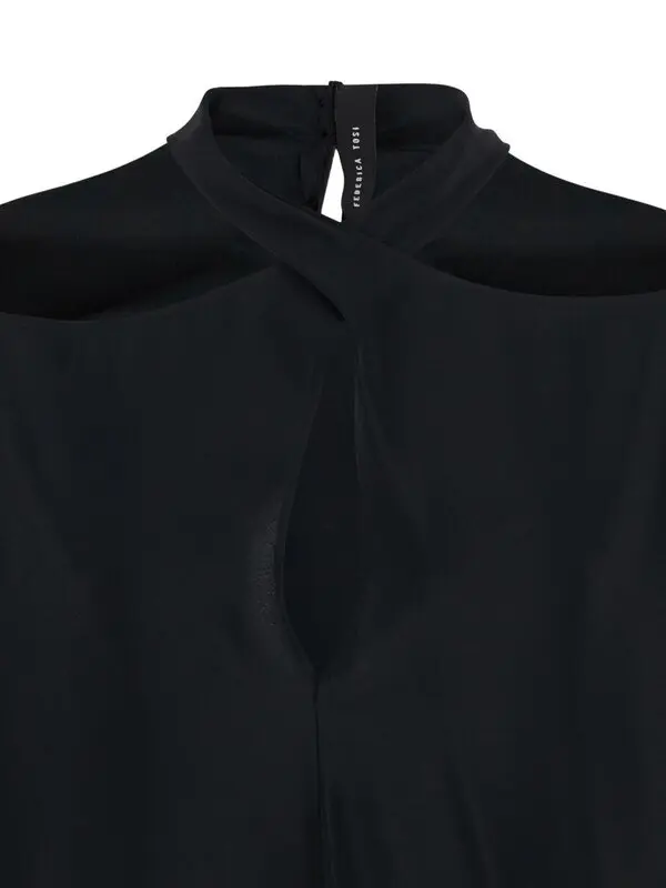 Federica Tosi Cut-out Twisted Blouse