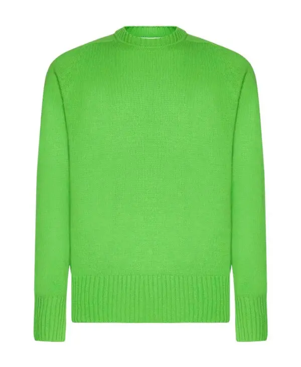 Ami Knitted Crew-neck Jumper - Green