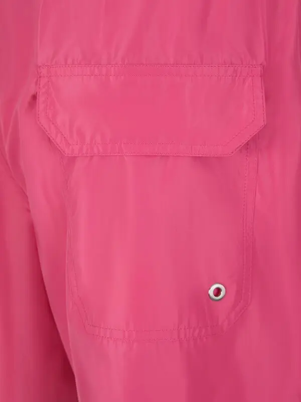 Palm Angels Logo Print Swim Shorts - Pink