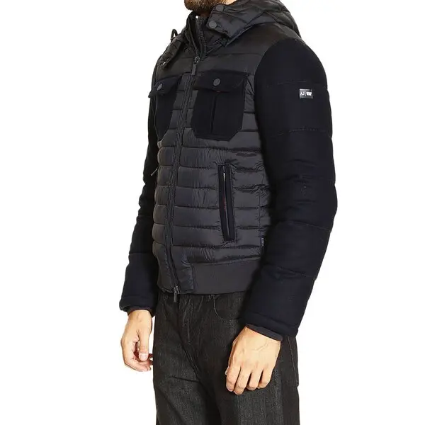 Emporio Armani Padded Logo Casual Jacket With Hood