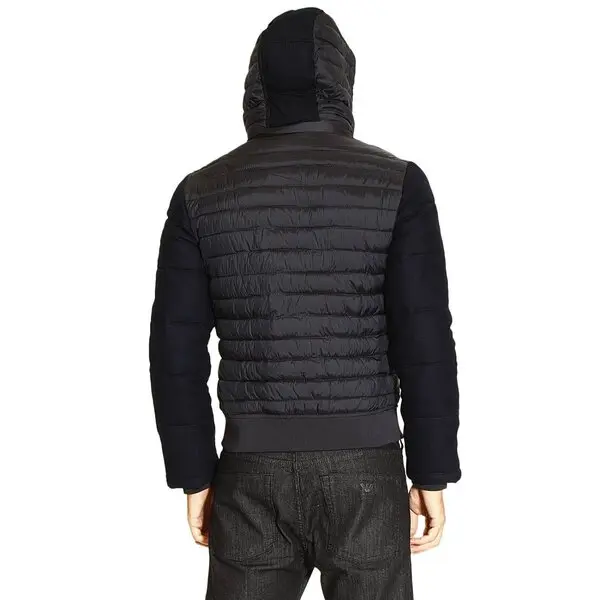 Emporio Armani Padded Logo Casual Jacket With Hood