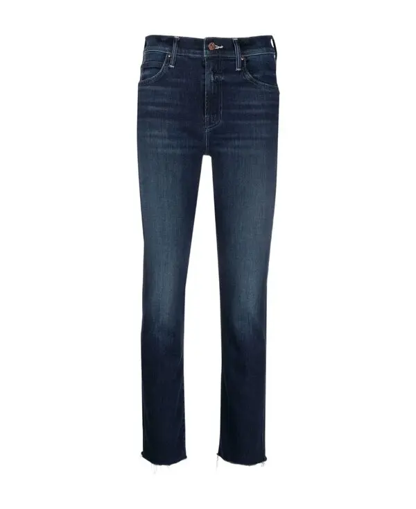MOTHER Logo Jeans - Black