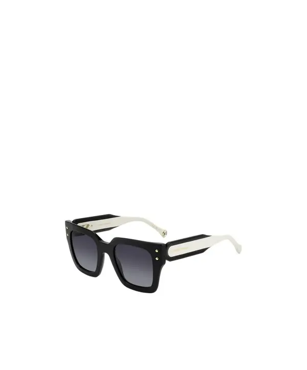 Carolina Herrera Square Frame Full Rim Sunglasses - Black
