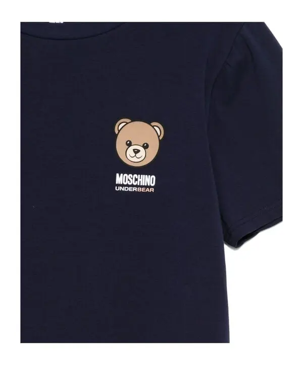 Moschino Bear-print Crew-neck T-shirt