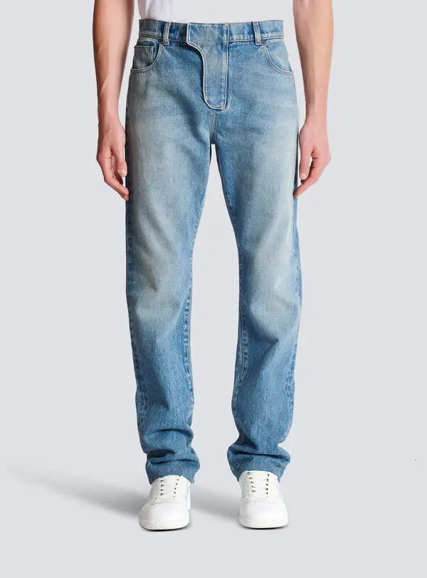 Balmain Regular-fit Denim Jeans - Blue
