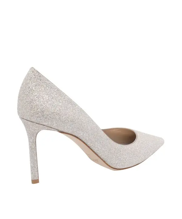 JIMMY CHOO Romy 85 Glitter Pointed Toe Pumps