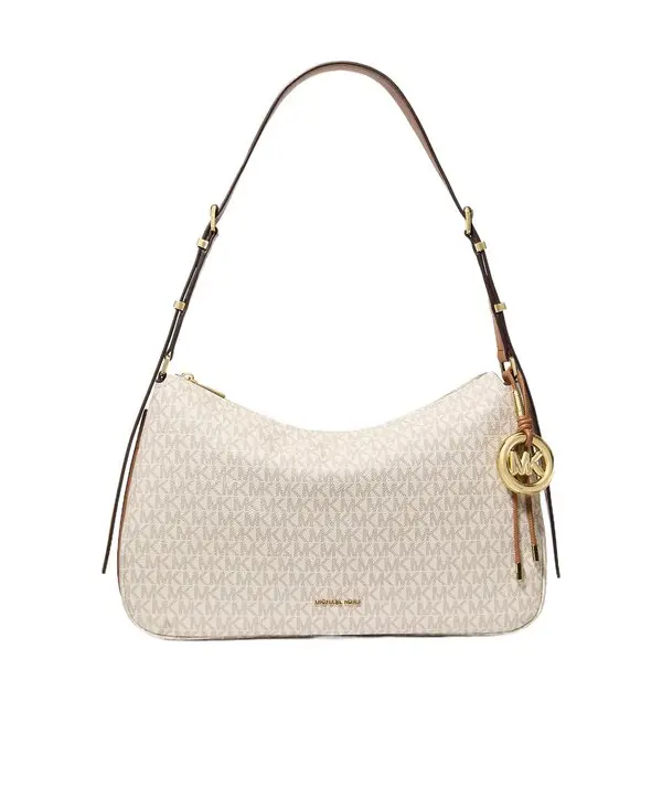 Michael Kors Nolita Medium Signature Logo Shoulder Bag - Vanillaacrn