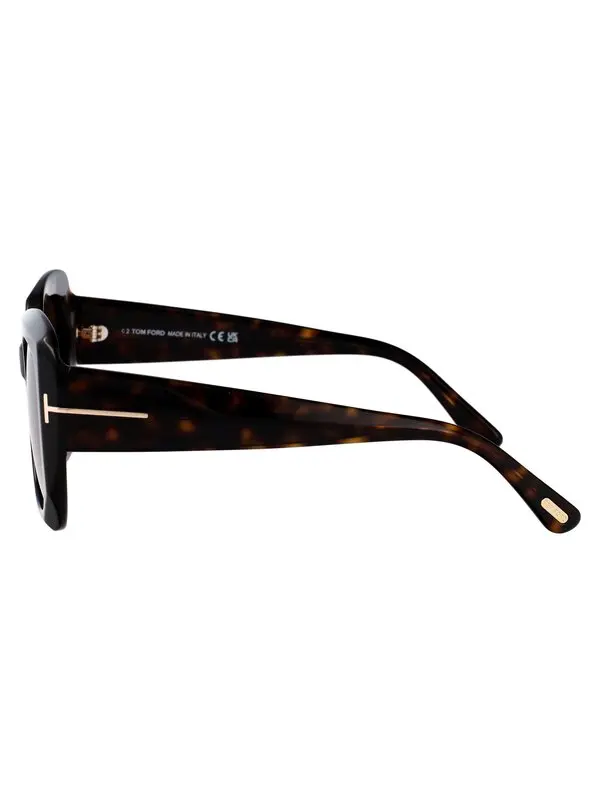 TOM FORD Tortoiseshell Full Rim Sunglasses - Brown