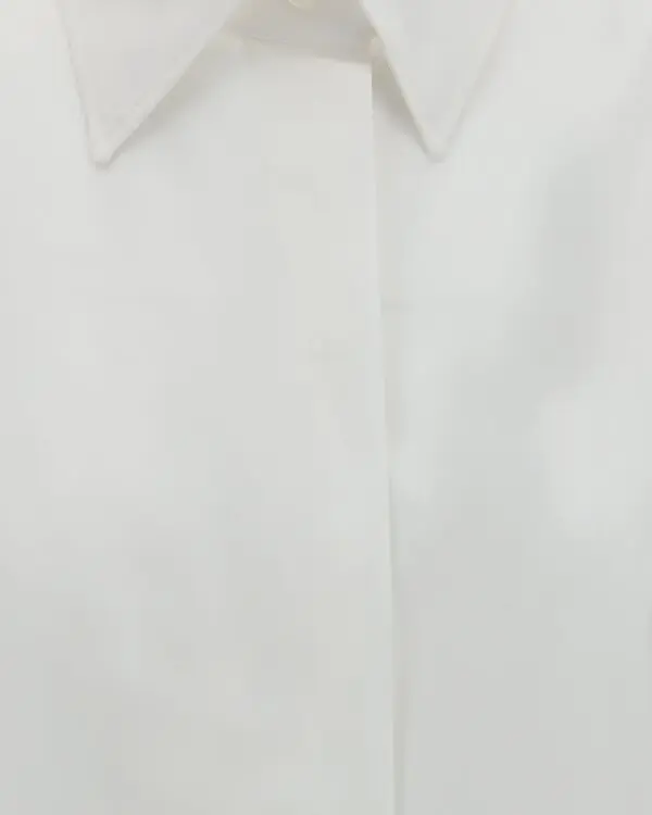 Givenchy Asymmetrical Poplin Shirt - White