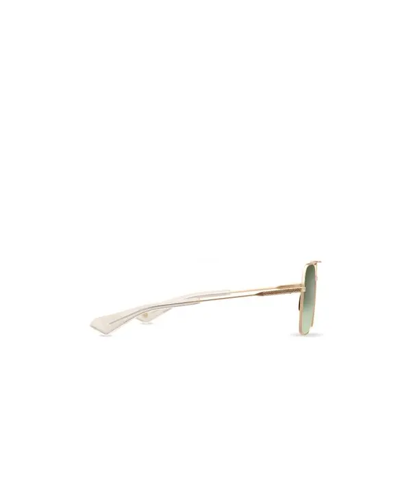 Dita Square Frame Sunglasses With Logo Detail - Green