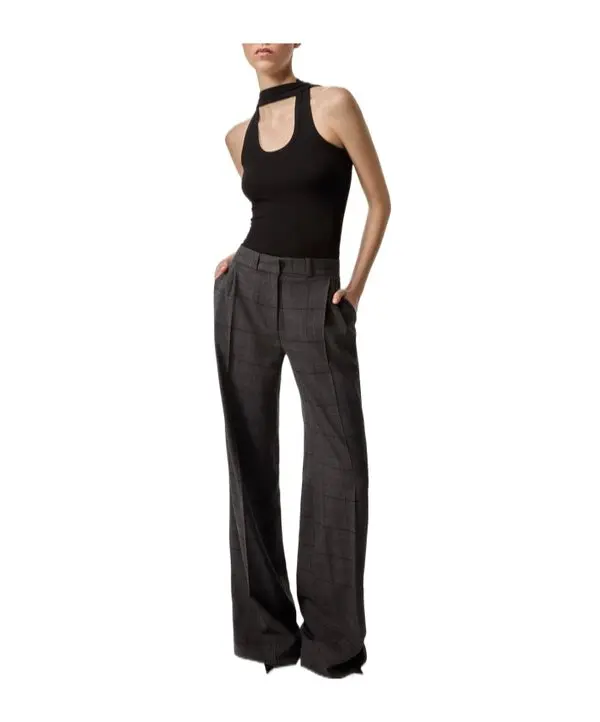 Coperni Wide-leg Plaid Trousers