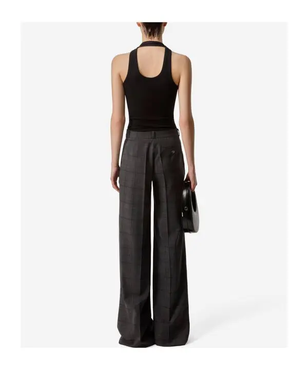 Coperni Wide-leg Plaid Trousers