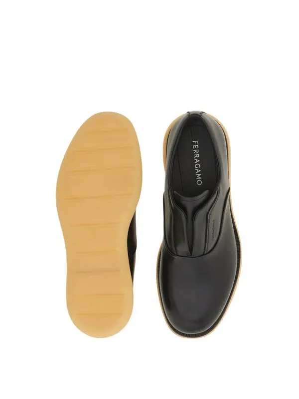 FERRAGAMO Slip-on Leather Loafers