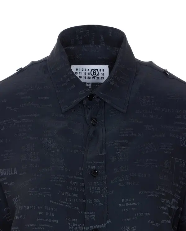 MAISON MARGIELA Jacquard Convertible Shirt