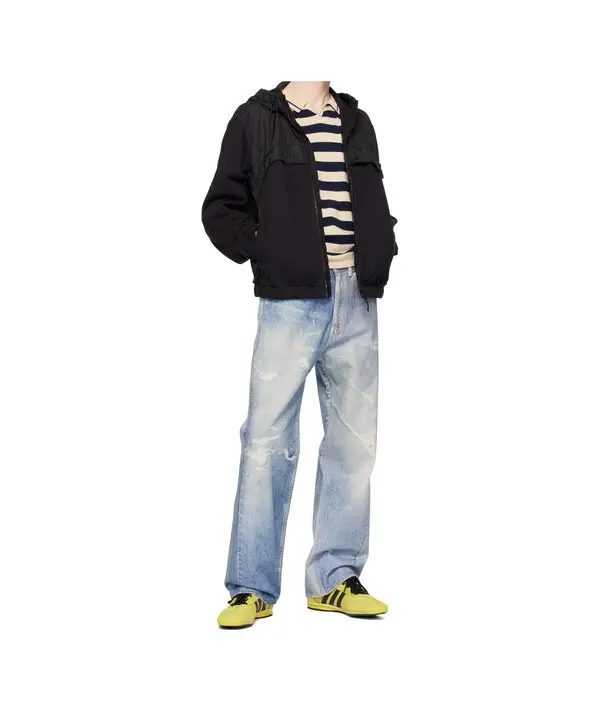 Stone Island Logo Patch Hooded Windbreaker