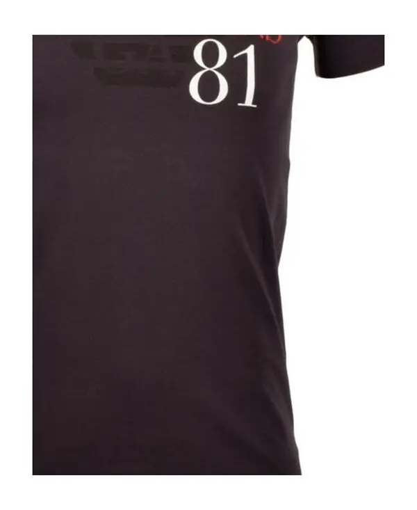 Emporio Armani Logo Printed T-shirt - Black