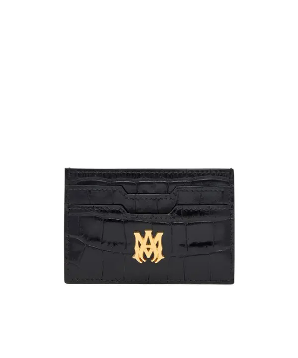 Amiri Logo-plauqe Leather Wallet - Black