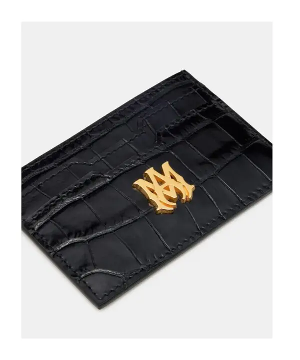 Amiri Logo-plauqe Leather Wallet - Black