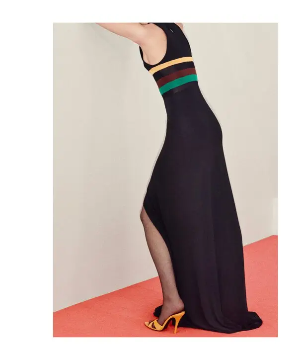Saint Laurent Striped Tank Dress