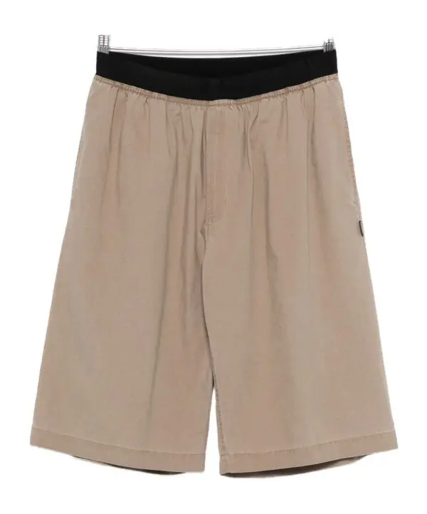 MAISON MARGIELA Elasticated Logo Patch Shorts - Nude