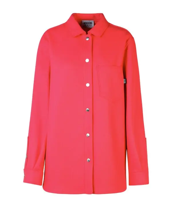 Moschino Oversized Button-up Knitted Shirt