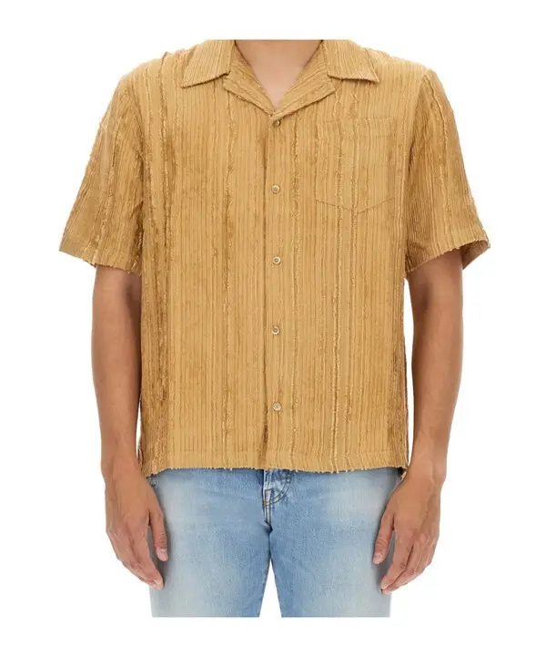 Séfr Sfr Dalian Textured Casual Shirt - Nude
