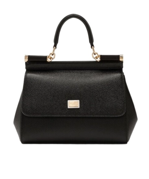 Dolce & Gabbana Medium Sicily Top Handle Bag - Black