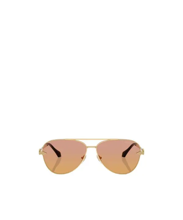 Versace Pilot Frame Sunglasses - Nude