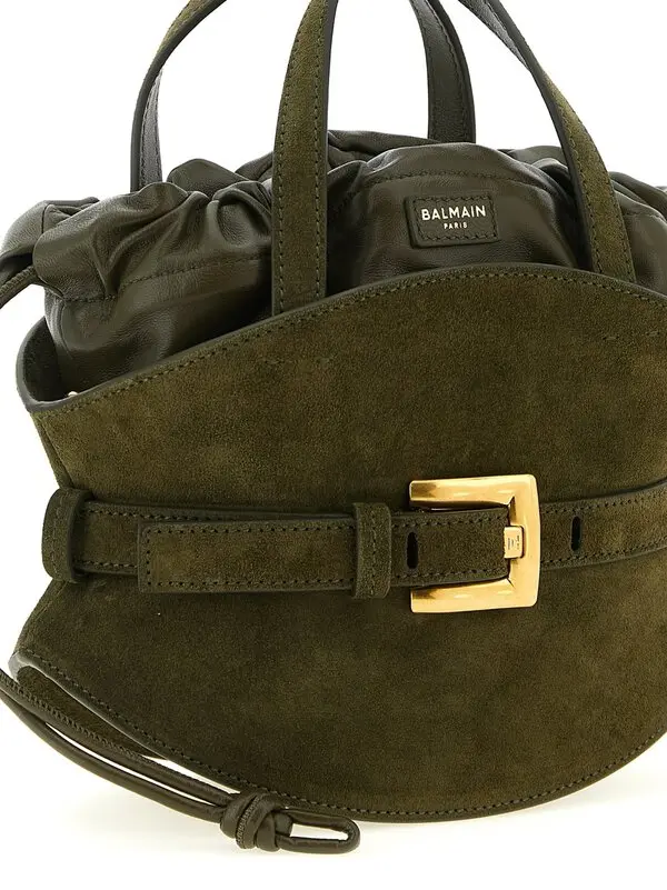 Balmain Mini Shoulder Bag - Green