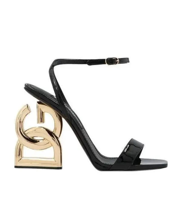 Dolce & Gabbana Keira Logo Heel Sandals