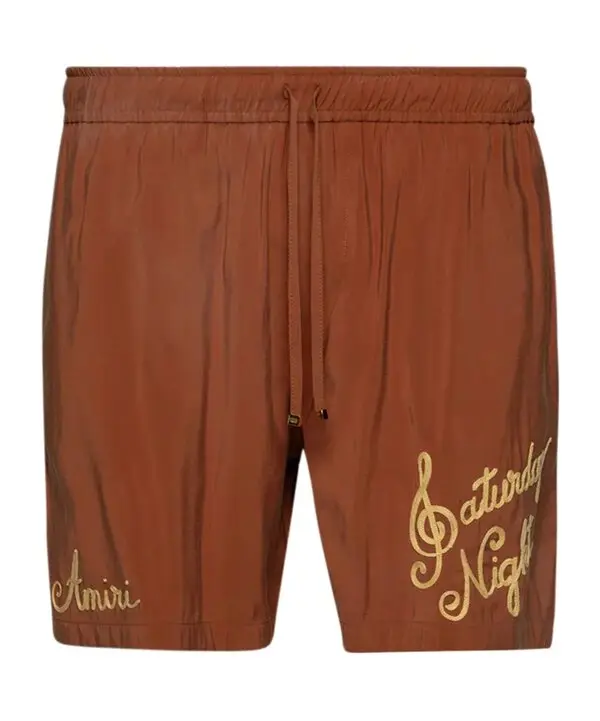 Amiri Saturday Night Shorts - Burnt Orange