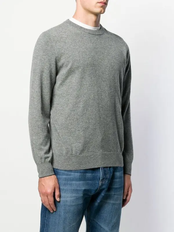 Brunello Cucinelli Crewneck Knitted Jumper - Grey