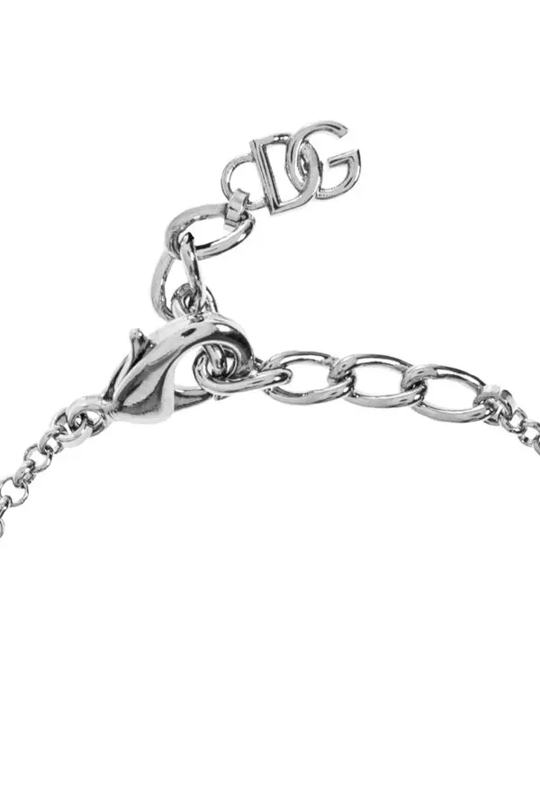 Dolce & Gabbana Logo Pendant Chain Bracelet