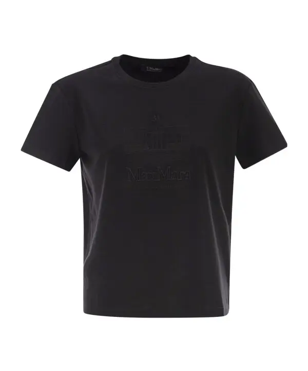 Max Mara Graphic-embroidered Crewneck T-shirt - Black