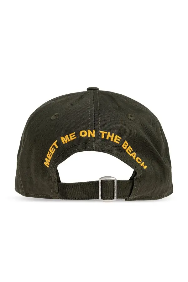 Dsquared2 Baseball Cap With Patch Detail - Black
