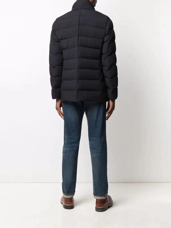 MOORER Hooded Jacket With Double-breasted Closure