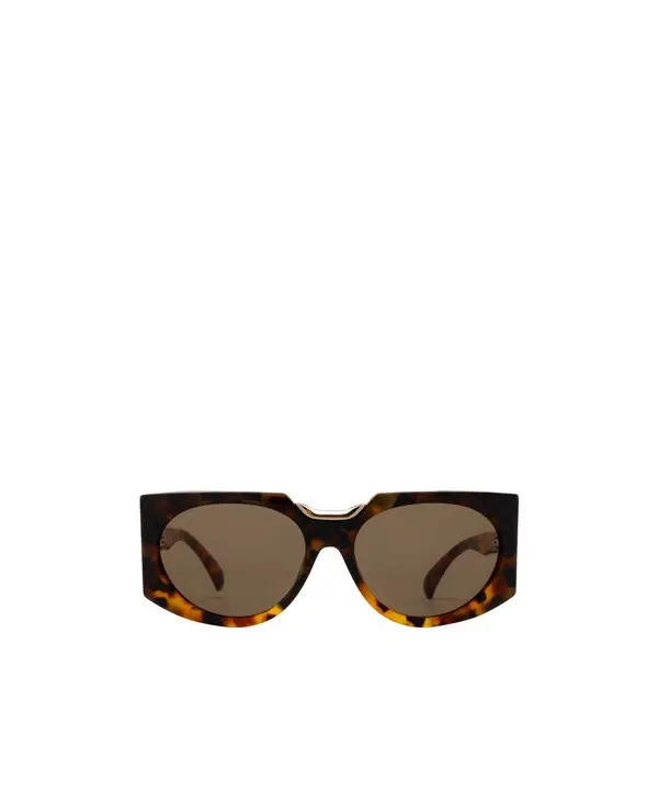 Max Mara Oval Frame Sunglasses - Brown