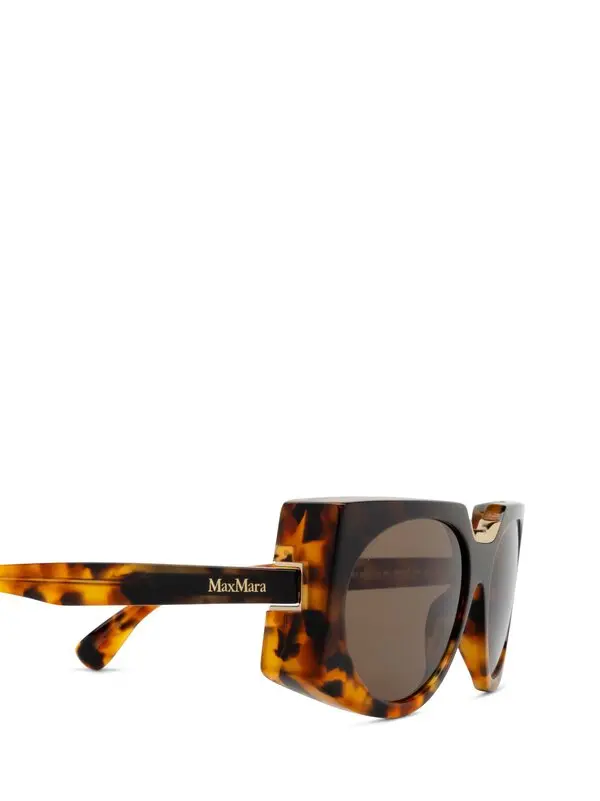 Max Mara Oval Frame Sunglasses - Brown