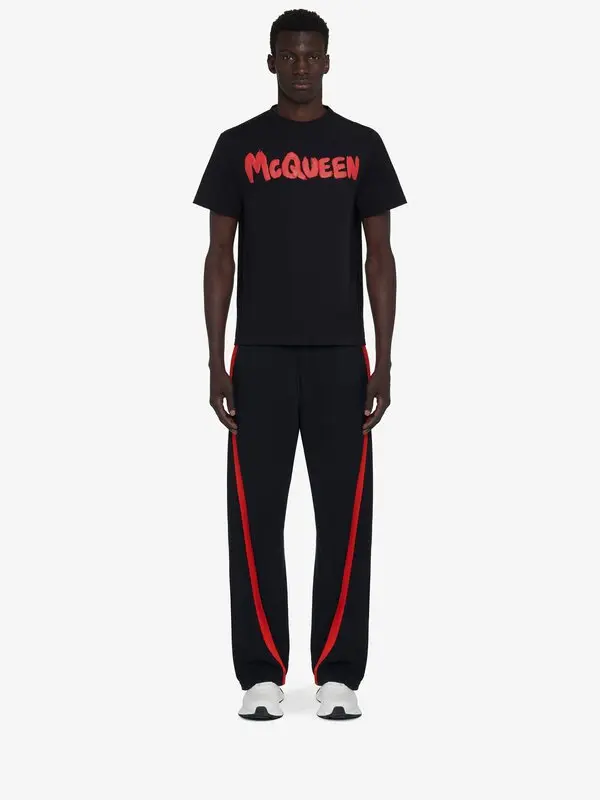 Alexander McQueen Logo Printed Crewneck T-shirt - Black