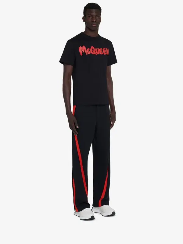 Alexander McQueen Logo Printed Crewneck T-shirt - Black