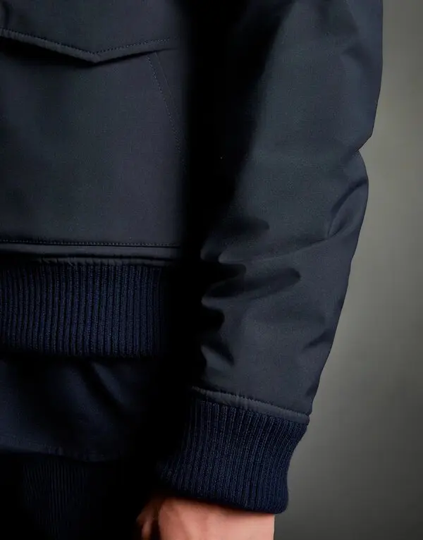 FAY Classic Bomber Jacket With Iconic Clasp