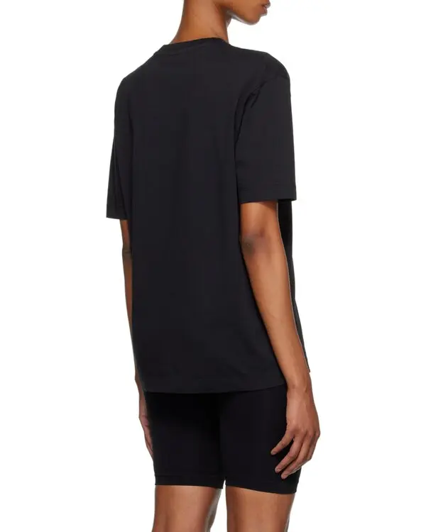 AMBUSH Crewneck T-shirts With Logo Embroidery - Black