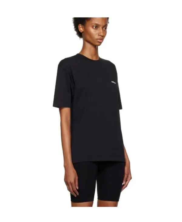 AMBUSH Crewneck T-shirts With Logo Embroidery - Black