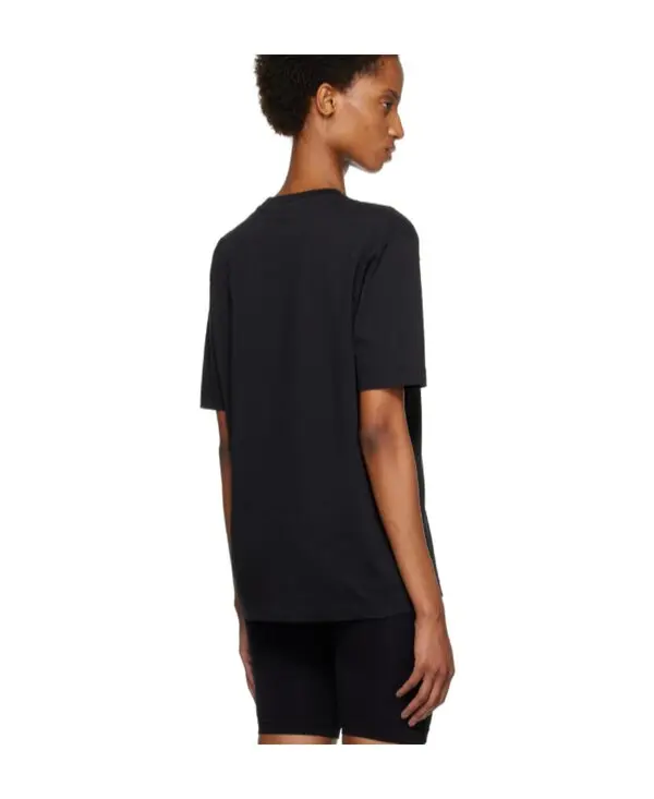 AMBUSH Crewneck T-shirts With Logo Embroidery - Black