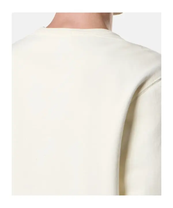 Stone Island Logo Patch Crewneck Sweatshirt - Ivory
