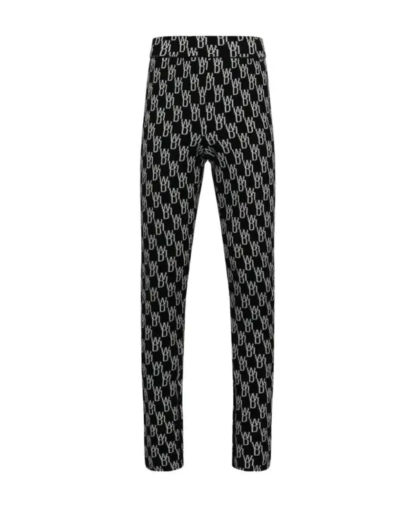 We11Done Monogram Knit Trousers